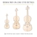 Violin Detail Wood Cutout Musical Instruments Theme Decor Musician ...
