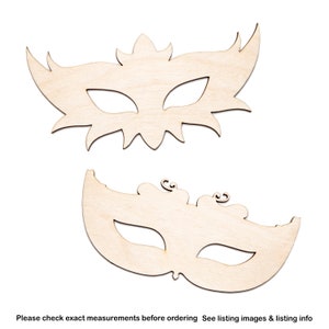 Masquerade Eye Mask Blank Wood Cutout-wooden Mask-masquerade Party ...