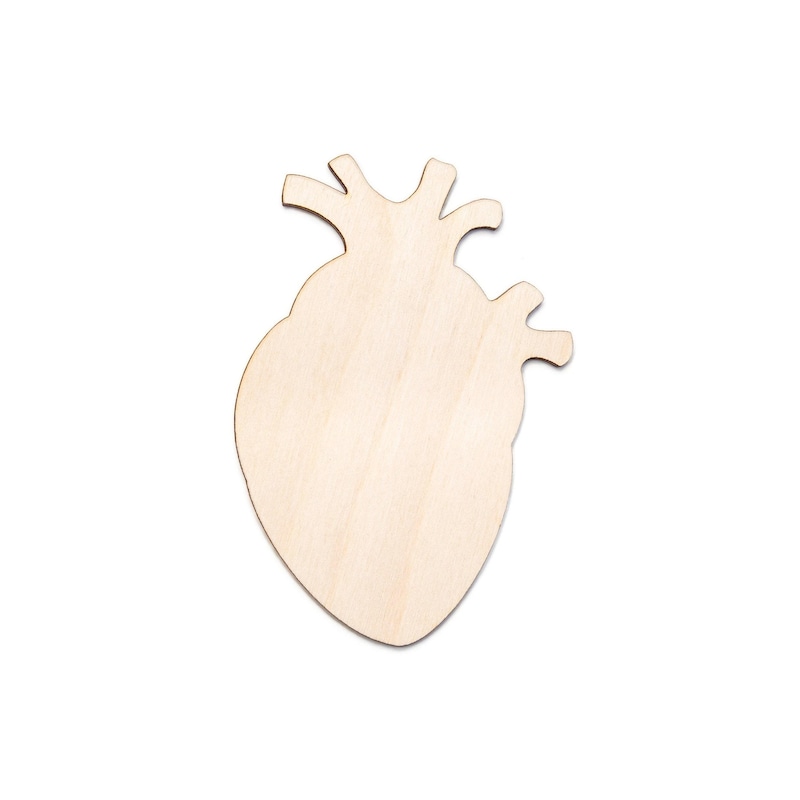Wood Realistic Heart - Etsy
