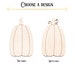 Fall Pumpkin Tall-wood Cutout-two Design Options-pumpkin With Vines ...