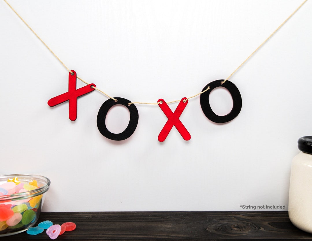 XOXO Letter Wood Cutouts-diy Sign-hanging Decor-valentine Sign Decor ...