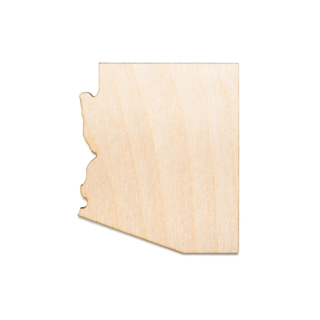 Arizona State-wood Cutout-states Wood Decor-various Sizes-diy Crafts ...