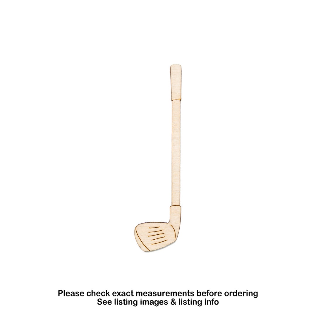 Golf Club Detail Wood Cutout-single Club-golfing Theme Decor-various ...