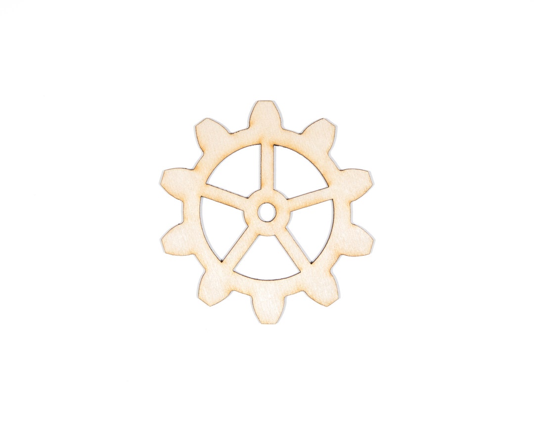 Gear 10 Tooth-wood Gear-chunky Teeth Gear-laser Cut -choose A Size-diy ...