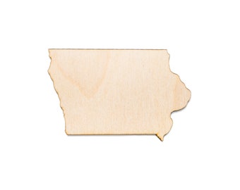 Wooden Iowa Cutouts - Etsy