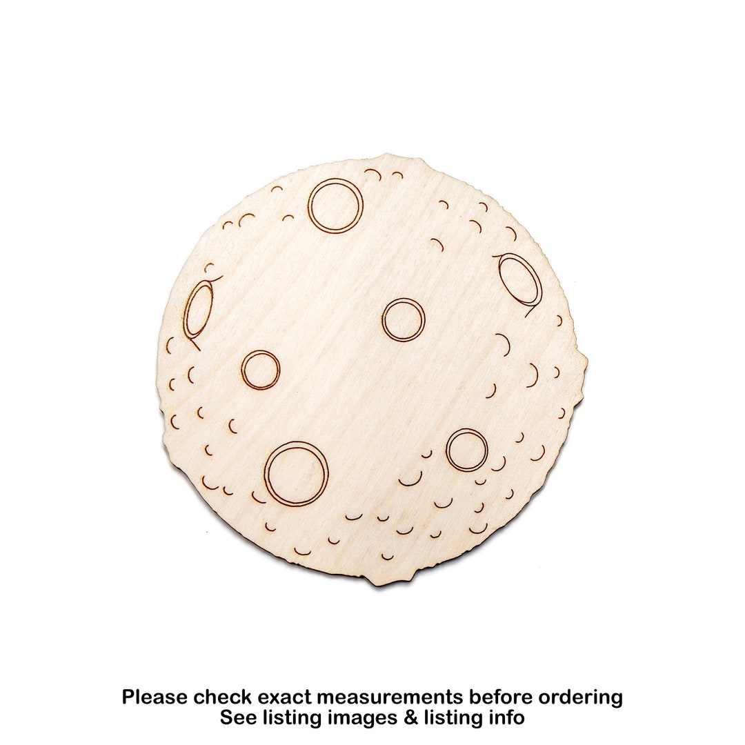 Moon-detail Wood Cutout-space and Astrology Decor and Crafts-various ...