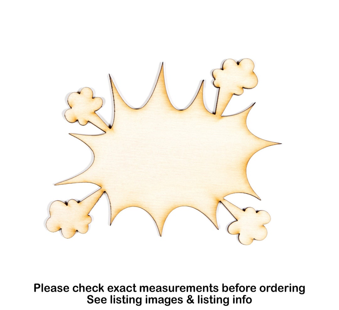 Explosive Yelling Speech Bubble-choose A Size-diy Crafts-comic Bubble ...