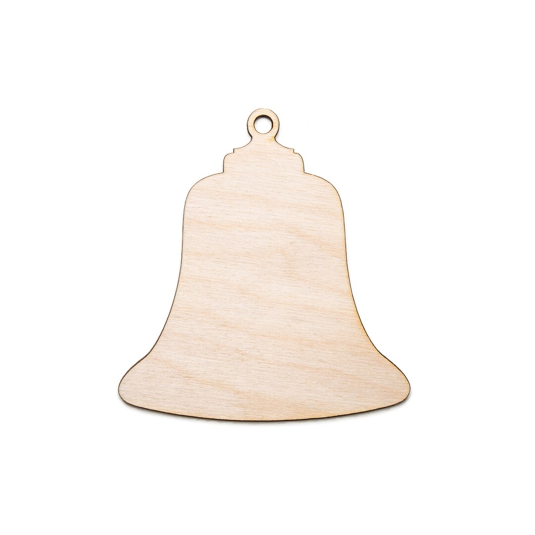 Bell Ornament Blank Wood Cutout-traditional Bell Wood Decor-various ...
