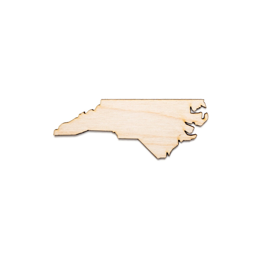 North Carolina Wood Cutout-state Wood Decor-various Sizes-geography ...
