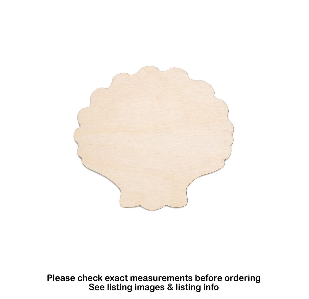 Clam Shell Blank Wood Cutout-seashells Wood Decor-nautical Decor ...