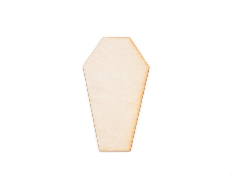 Traditional Coffin Blank Wood Cutout-various Sizes-halloween Decor ...