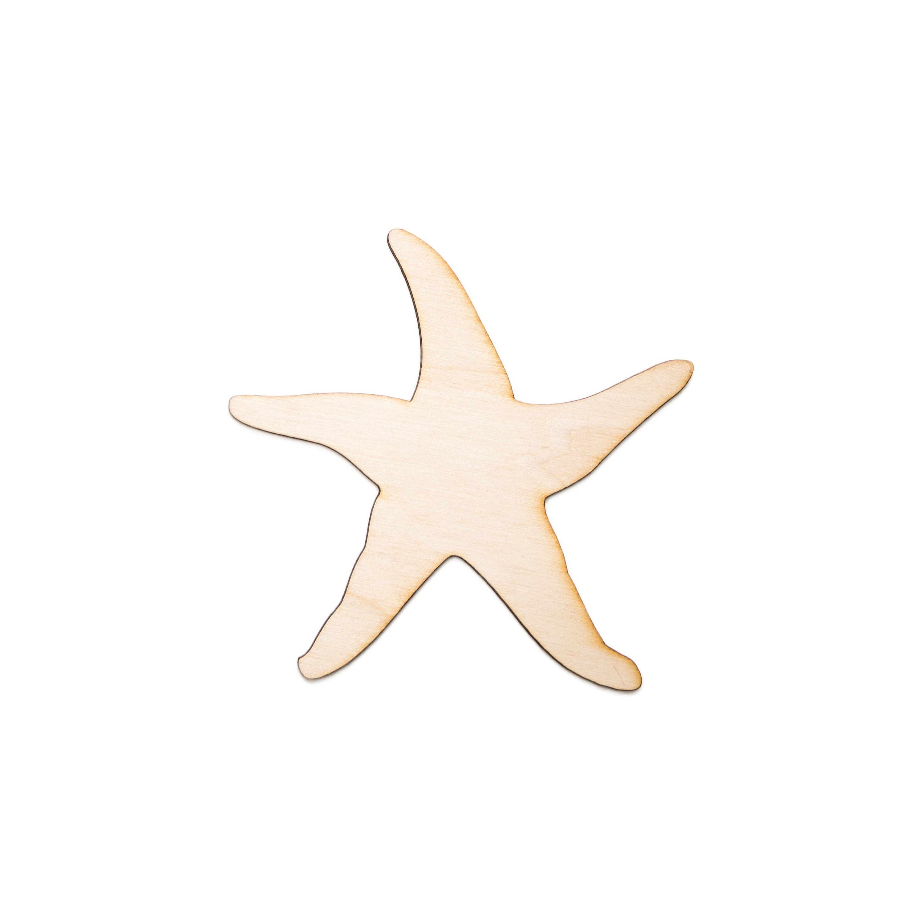 Wavy Starfish-wood Cutout-realistic Star Fish Wood - Etsy