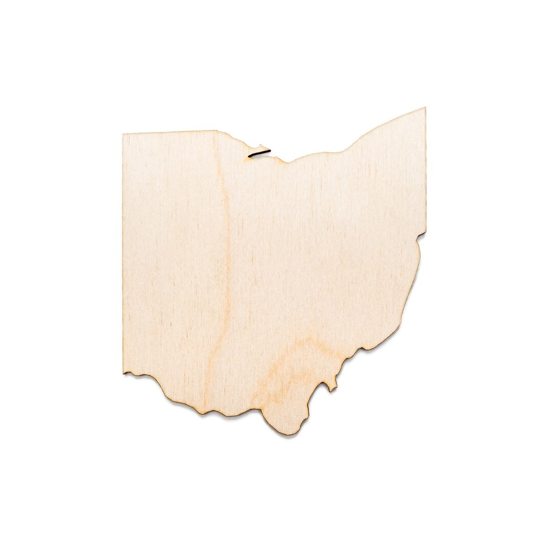 Ohio State Wood Cutout-state Wood Decor-various Sizes-geography Decor ...
