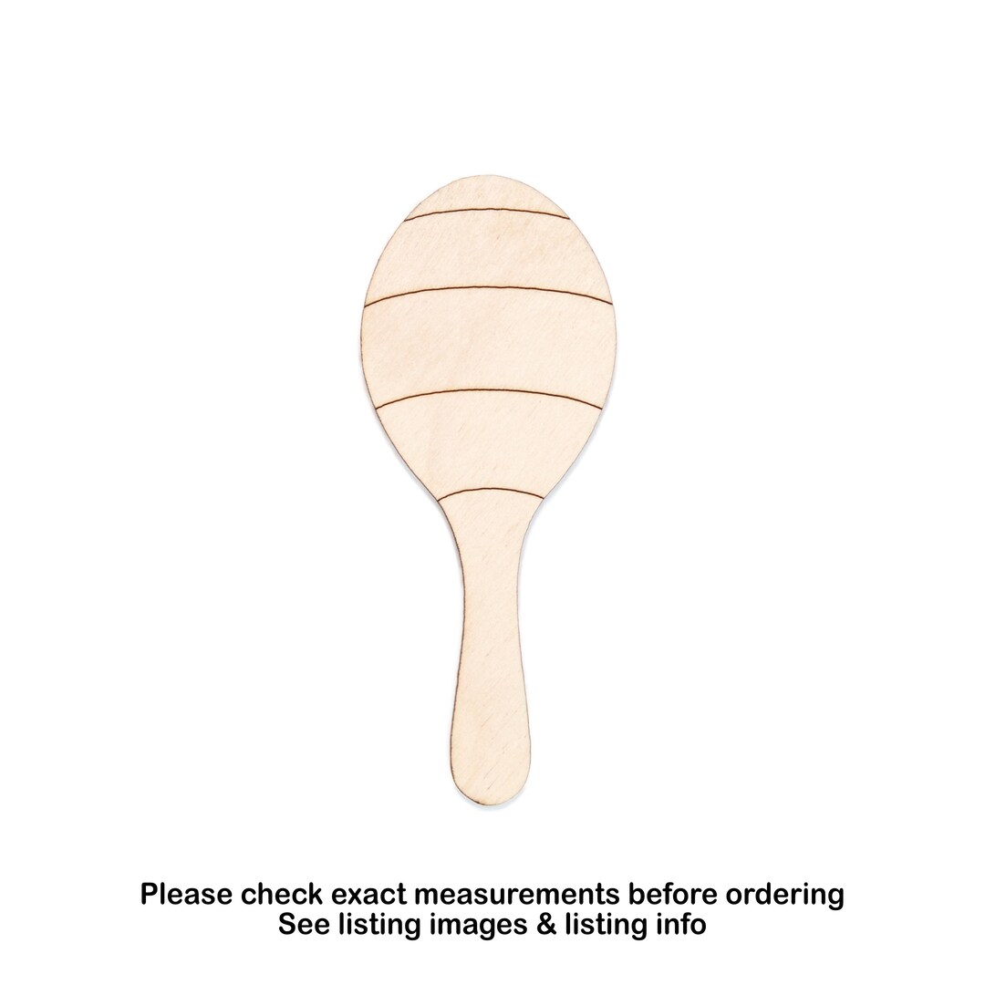 Maraca Detail Wood Cutout-music Instruments-musical Theme Decor-various ...