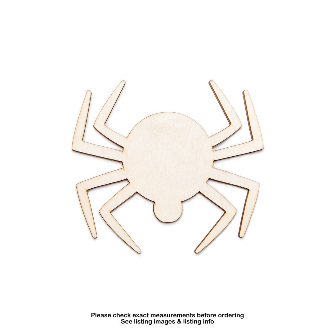Spider Blank Wood Cutout-cute Spider-chunky Spider Decor-various Sizes ...