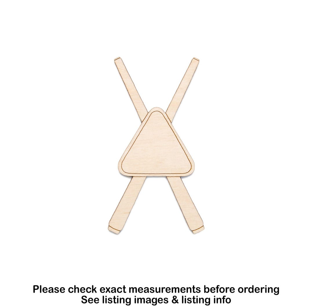 Pool Sticks With Triangle Wood Cutout Pool Games Decor-unfinished Wood ...