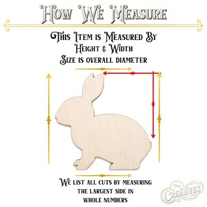 Rabbit Blank Wood Cutout-realistic Rabbit-various Sizes-diy Crafts ...