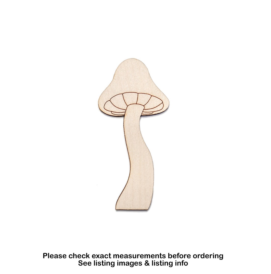 Mushroom Tall-detail Wood Cutout-fungus Decor-fairy Tale Decor-various ...