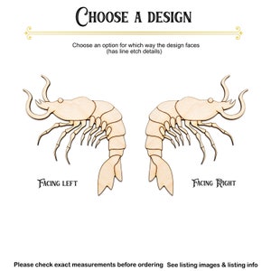 Shrimp-detail Wood Cutout-ocean Crustaceans Wood Decor-ocean Creatures ...