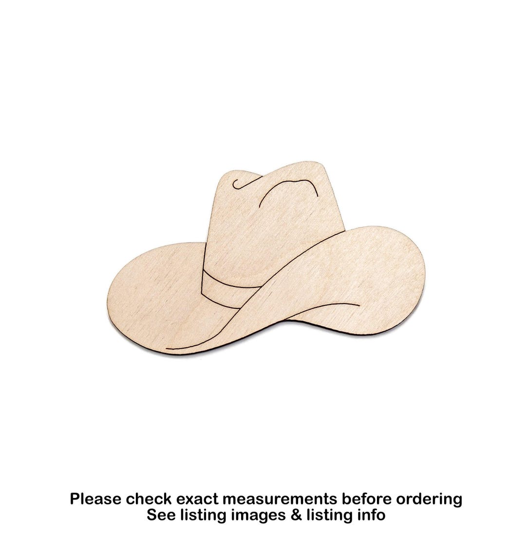 Cowboy Hat-side View-wood Cutout-western and Country Decor-various ...