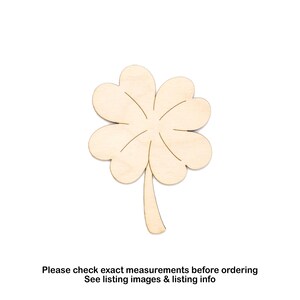 Shamrock-four Leaf Clover-wood Cutout-st Patrick's Day Decor-wooden ...