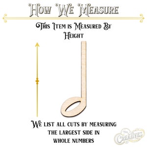 Music Notes - Quarter and Half Note Wood Cutout Sheet Music Decor ...