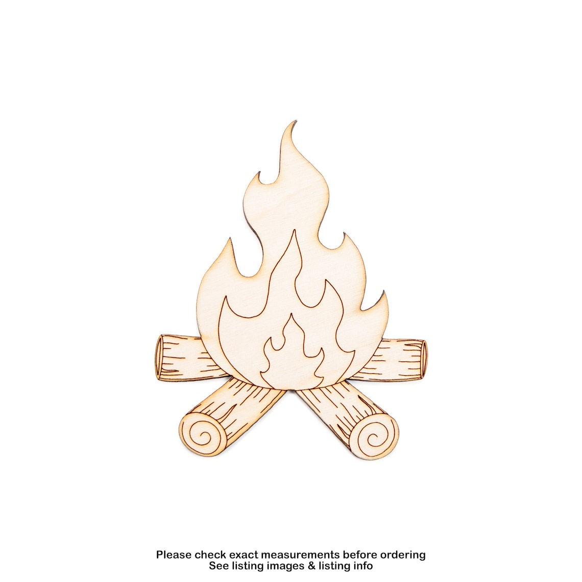 Campfire Wood Cutout-camping Theme Party-line Etch - Etsy