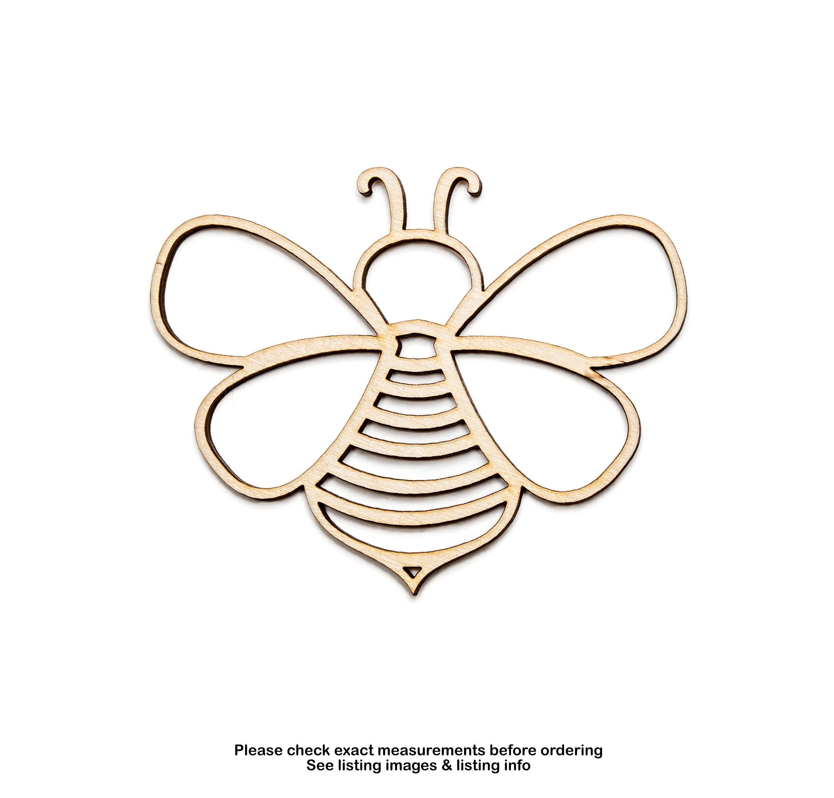 Cute Bee-intricate Detail Wood Cutout-hollow Cut-choose A - Etsy