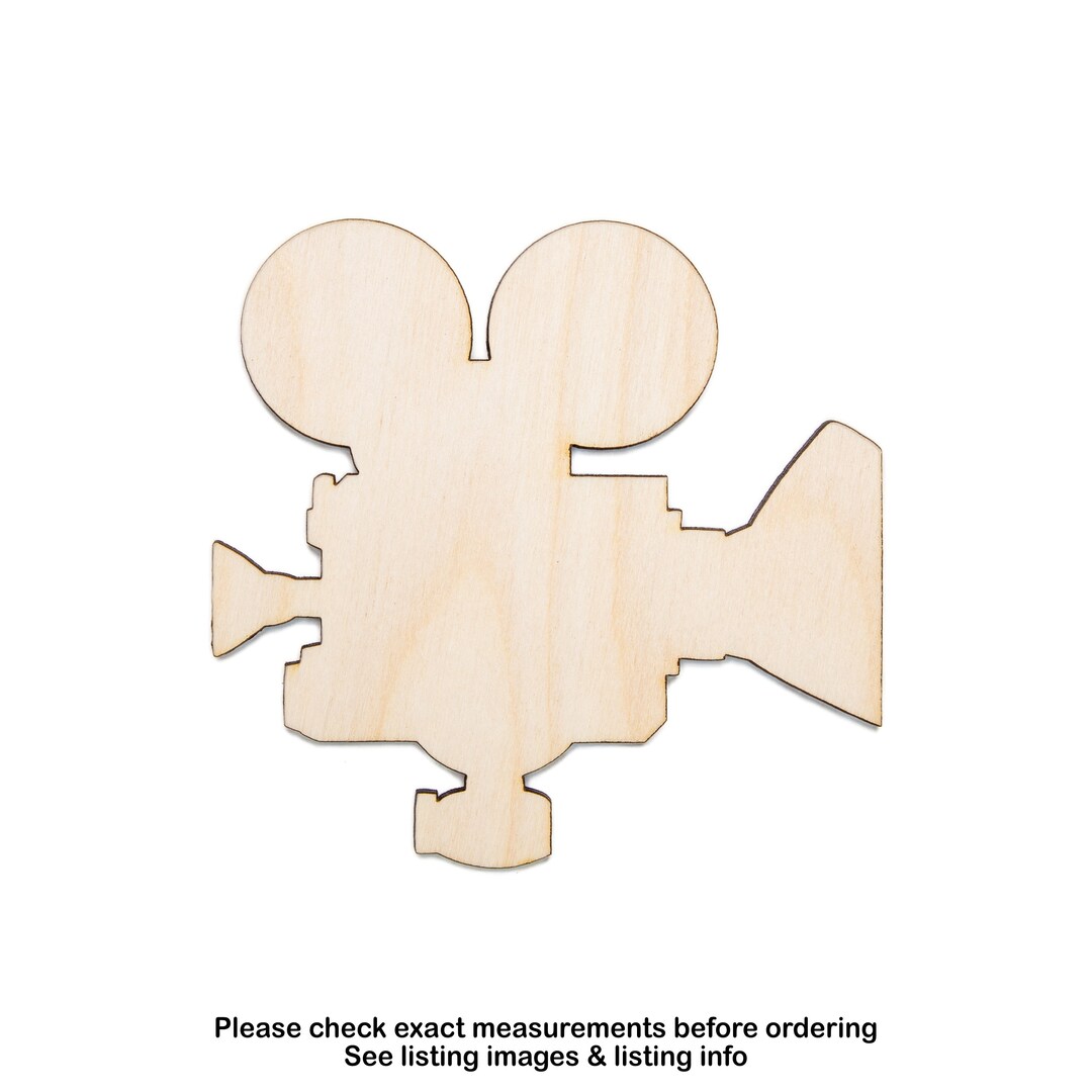 Movie Film Camera Blank Wood Cutout Filming Theme Wood Decor-various ...