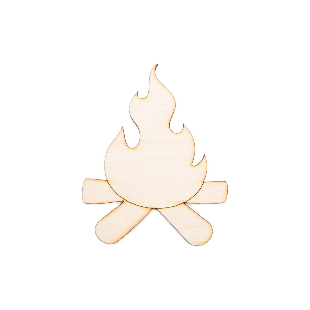 Campfire Blank Wood Cutout-camping Theme Decor-various Sizes-diy Nature ...