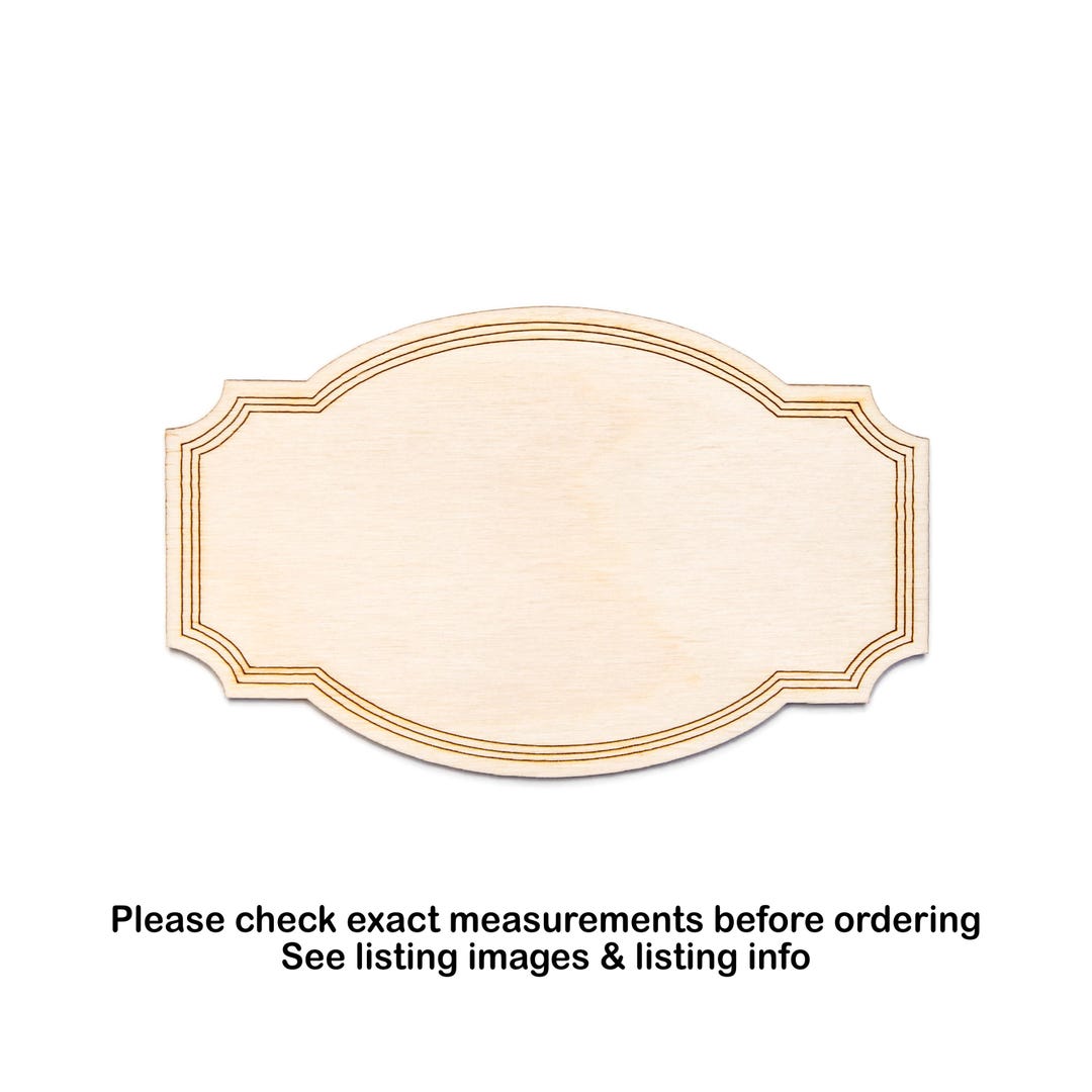 Retro Oval Sign-wood Cutout-vintage Style Wood Plaque-various Sizes-diy ...