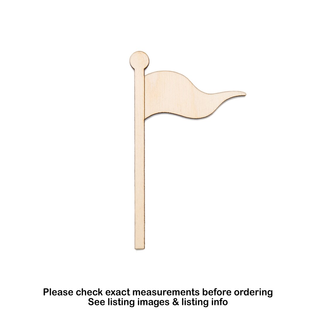 Golf Flag Wood Cutout Golfing Theme Decor-flagstick-various Sizes-diy ...
