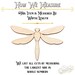 Dragonfly-blank Wood Cutout-bugs and Insects Theme Wood Decor-various ...