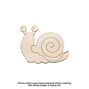 Cute Snail-detail Wood Cutout-garden Bug Decor-snails and Slugs-various ...