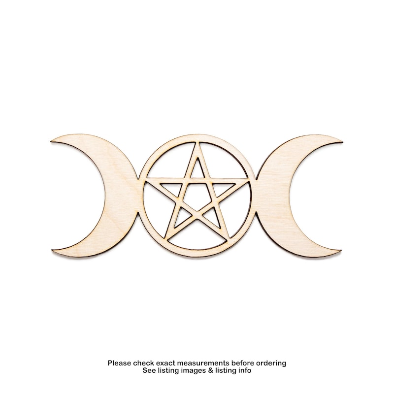 Triple Moon Symbol - Etsy