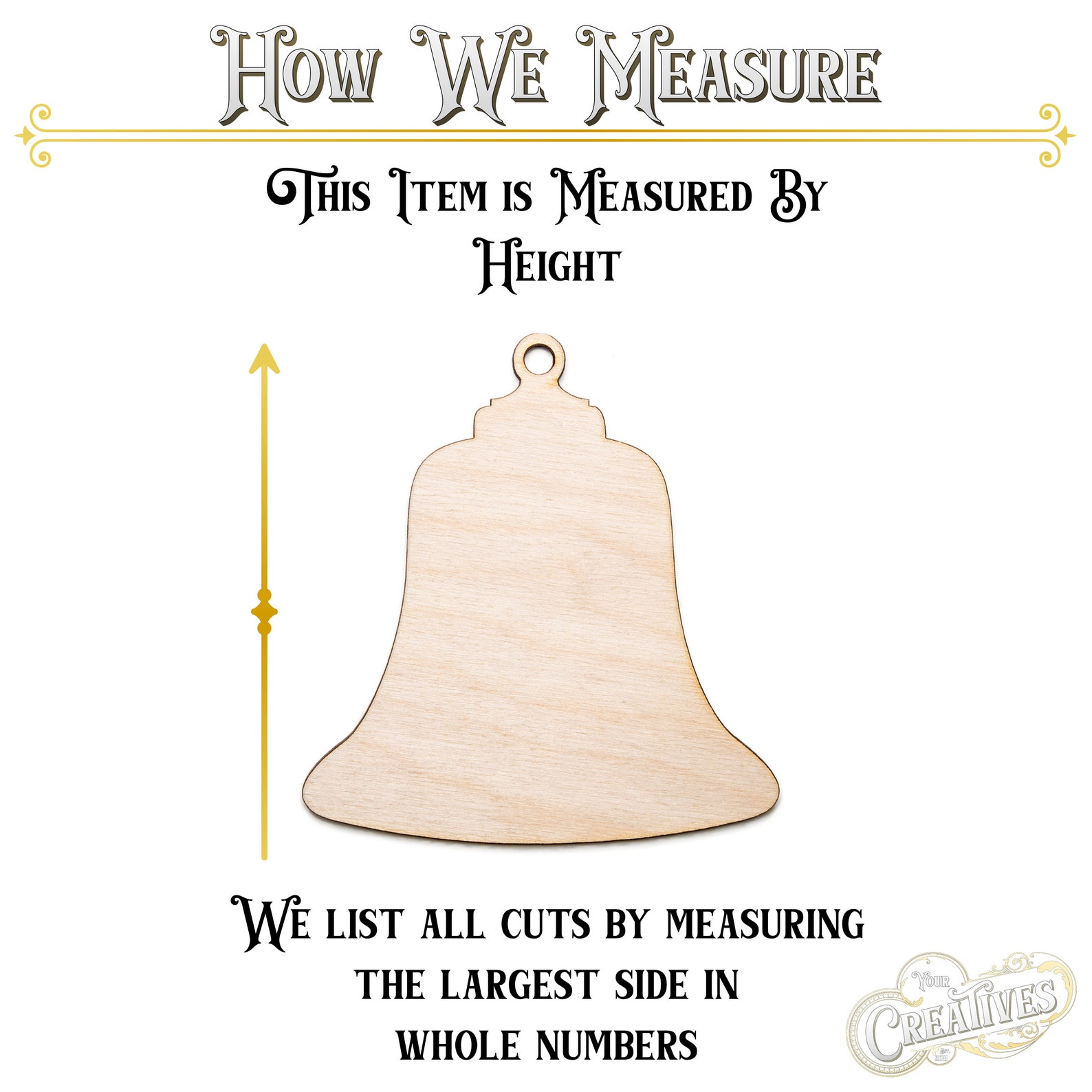 Bell Ornament Blank Wood Cutout-traditional Bell Wood - Etsy
