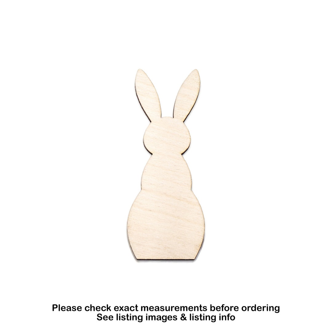 Bunny Silhouette-blank Wood Cutout-animals Wood Decor-rabbits-bunnies ...