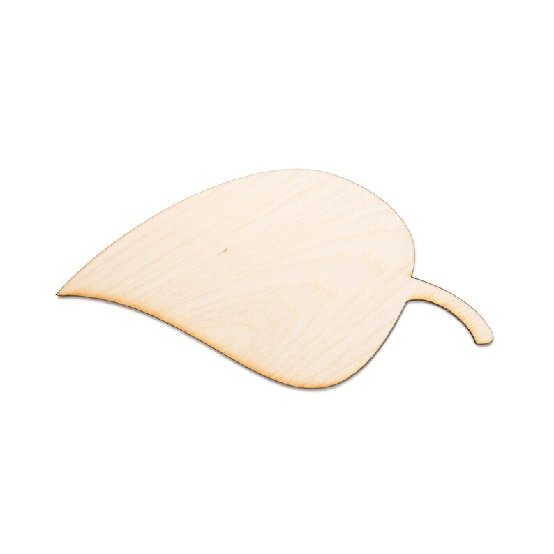 Leaf Wood Cutout-wood Leaf Shape-laser Cut-choose A Size-diy - Etsy