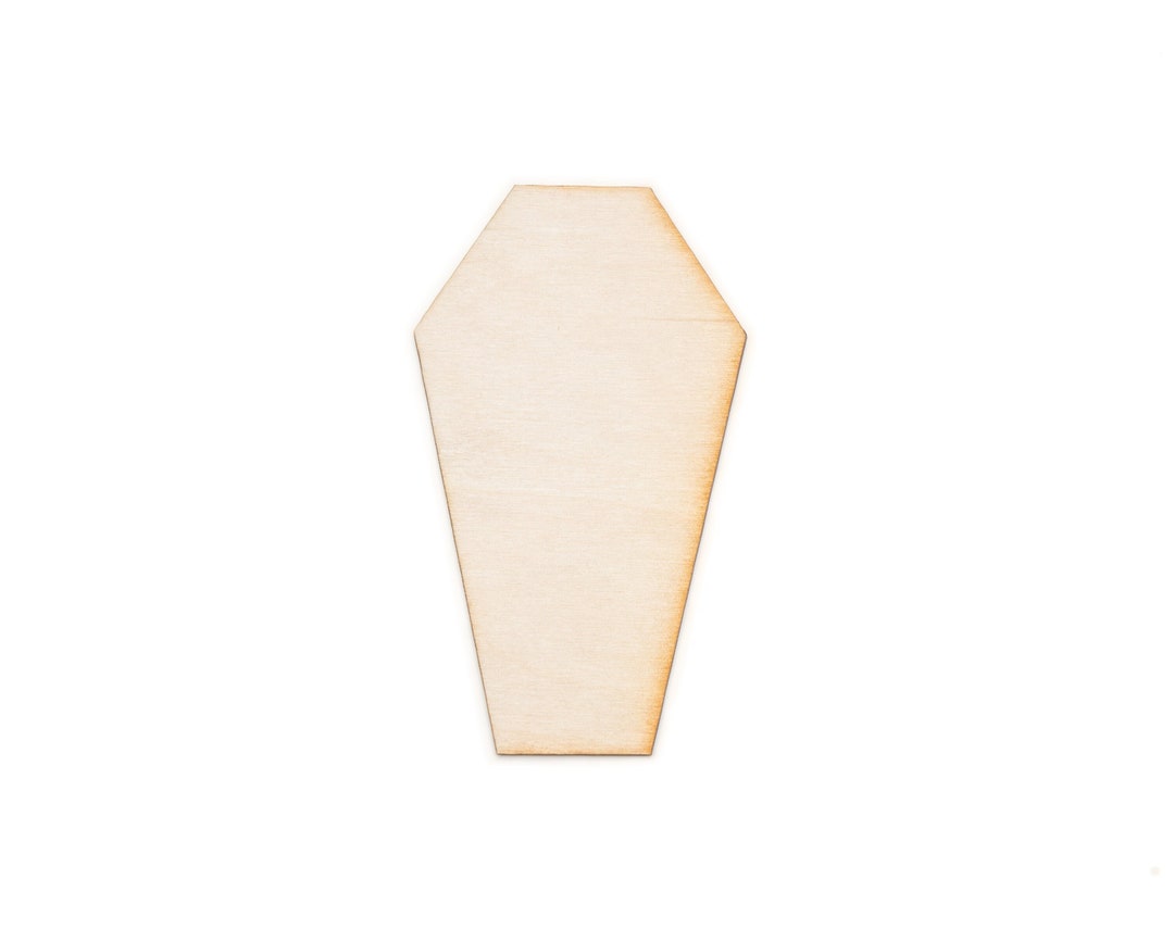 Traditional Coffin-blank Wood Cutout-various Sizes-halloween Decor ...