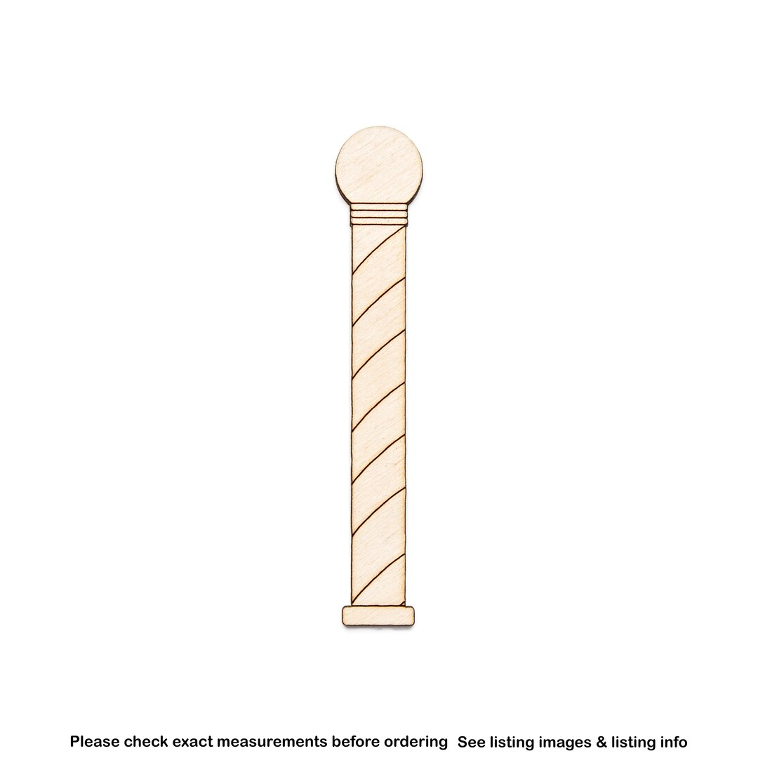 Holiday Post-detail Wood Cutout-north Pole-vintage Style Pole-various ...