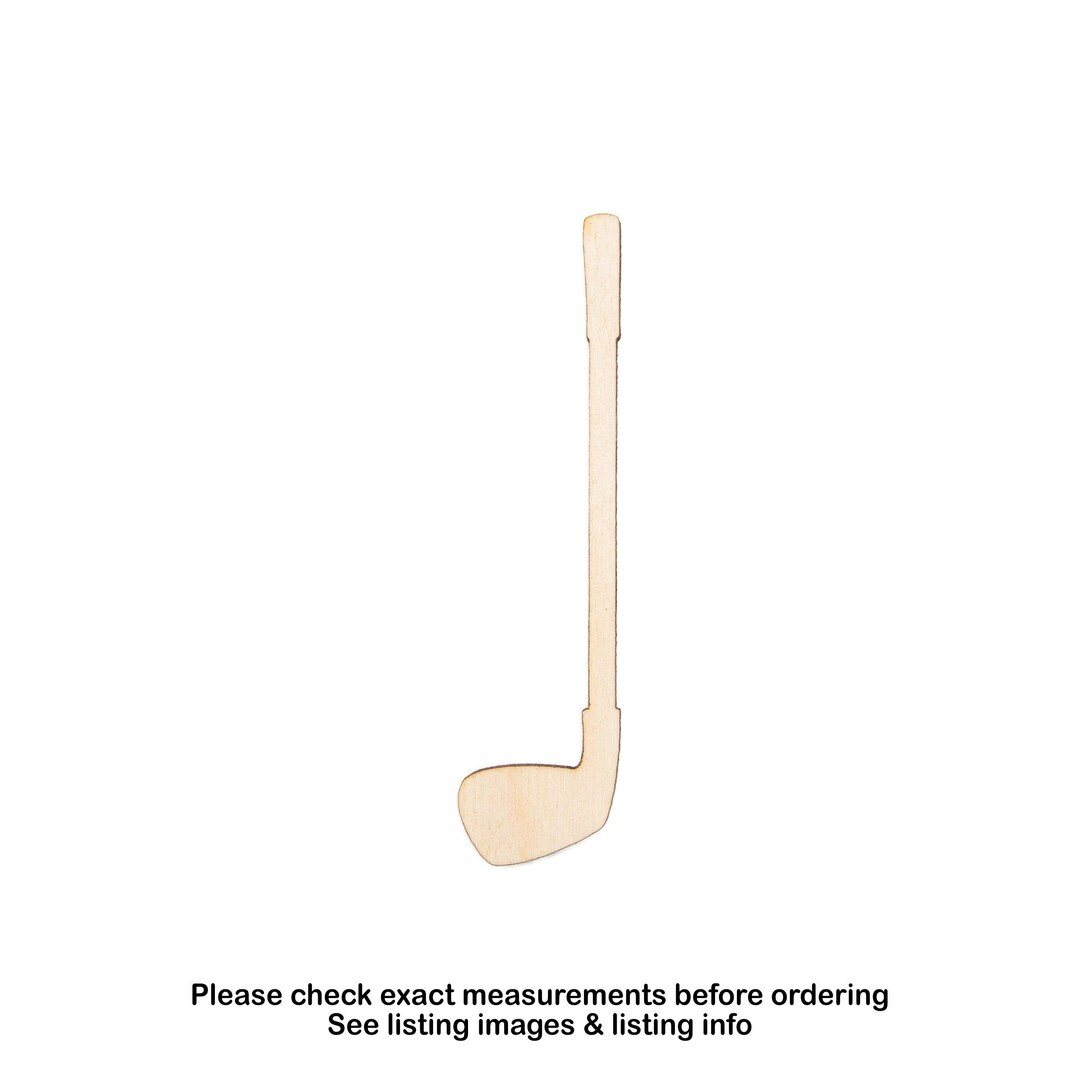 Golf Club Blank Wood Cutout-single Club-golfing Theme Decor-various ...