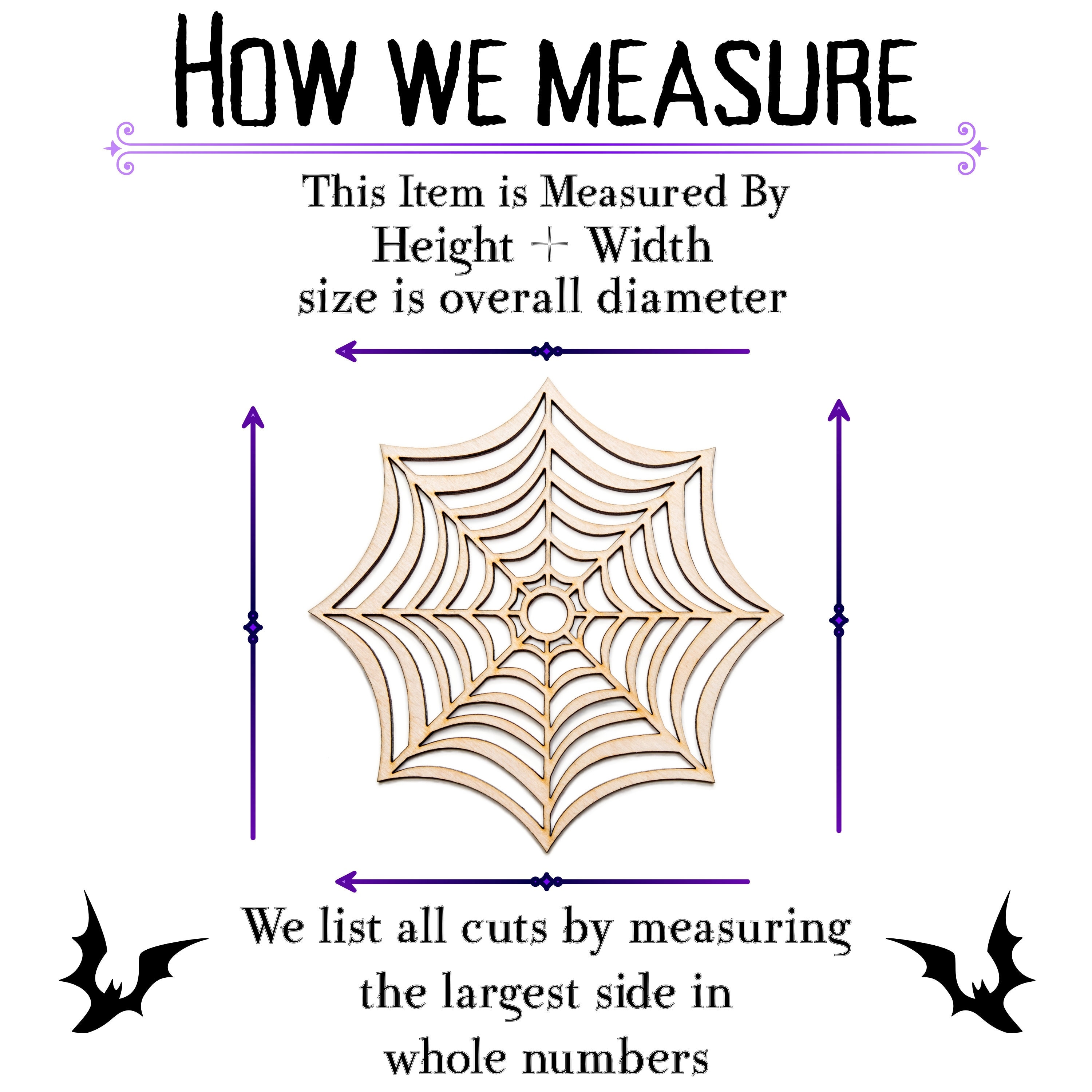 Spider Web-round-wood Cutout-spider Web Wood Decor-geometric - Etsy