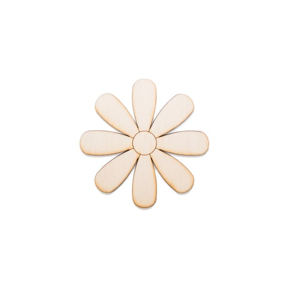 Cute Daisy Wood Cutout-flower Cutout-simple Daisy Design-diy - Etsy