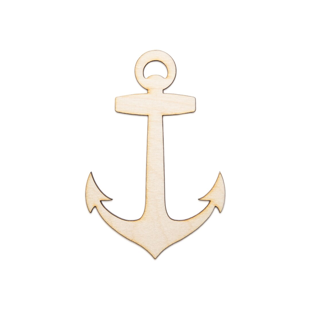 Anchor Blank Wood Cutout-nautical Wood Decor-various Sizes-diy Crafts ...