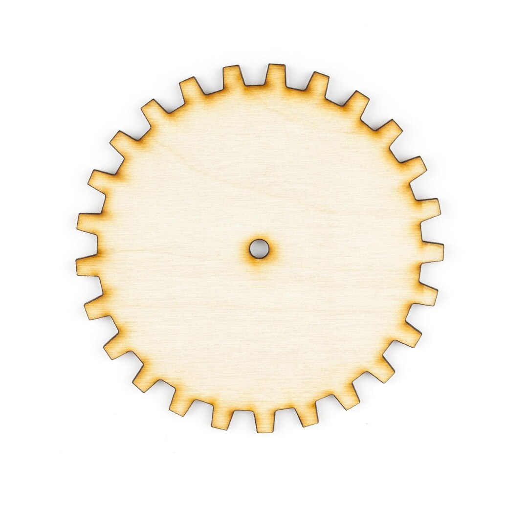 Solid 25 Square Tooth Gear Wood Cutout-steampunk Gears-laser Cut Gear ...