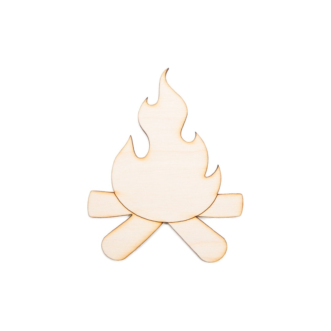 Campfire Blank Wood Cutout-camping Theme Decor-various Sizes-diy Nature ...