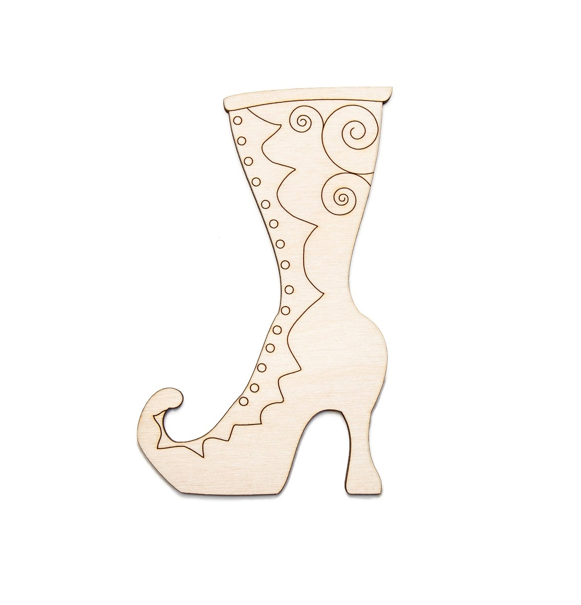 Decorative Witch Boot-wood Cutout-witchy Wood - Etsy