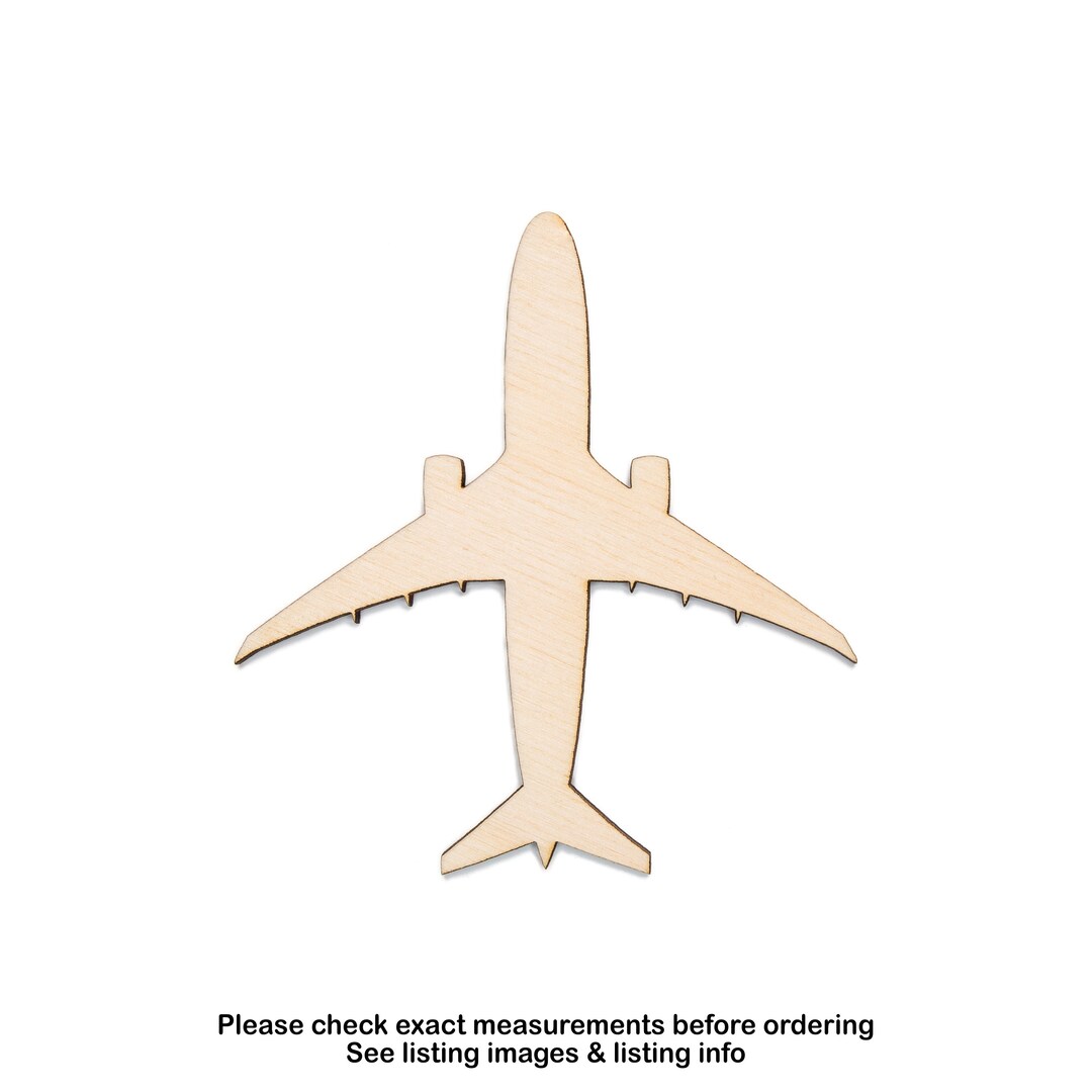 Airliner Blank Wood Cutout-aviation Theme Decor-unfinished Wood-various ...