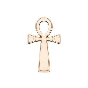 Ankh Decorated-detail Wood Cutout-ancient History Decor-egyptian ...
