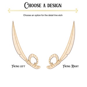 Pirate Sword-detail Wood Cutout-pirate Props-pirate Wood Decor-laser ...